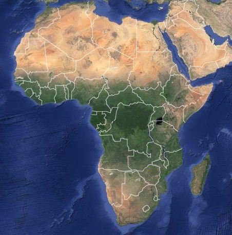 Map of Africa - it's states, climates, vegetation, populations